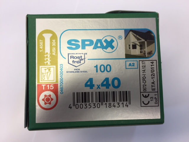 Spax Stainless BOX Facade Screw - Southgate Timber