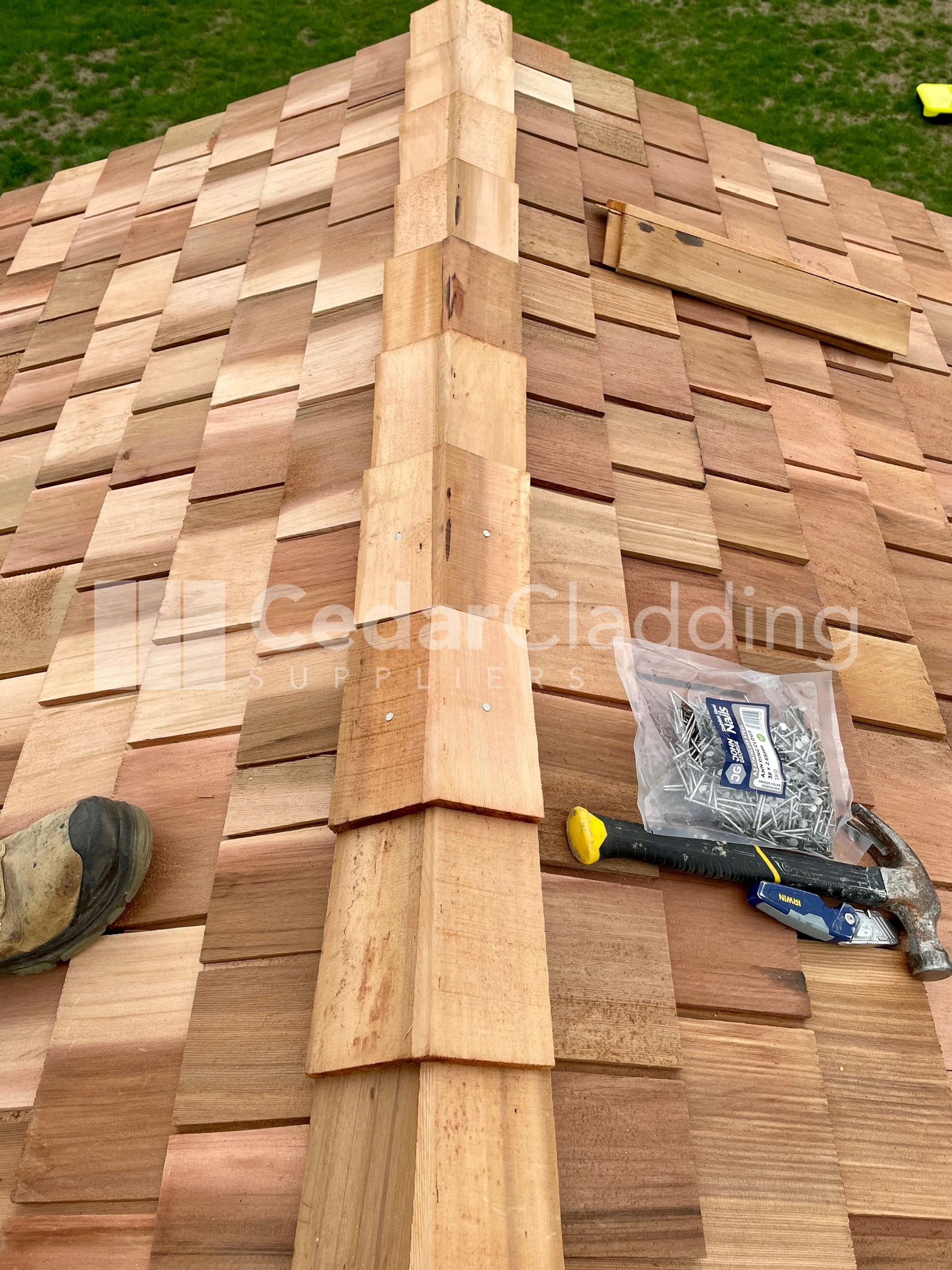 Western Red Cedar Ridge Tiles | Cedar Decking | Cedar Fencing