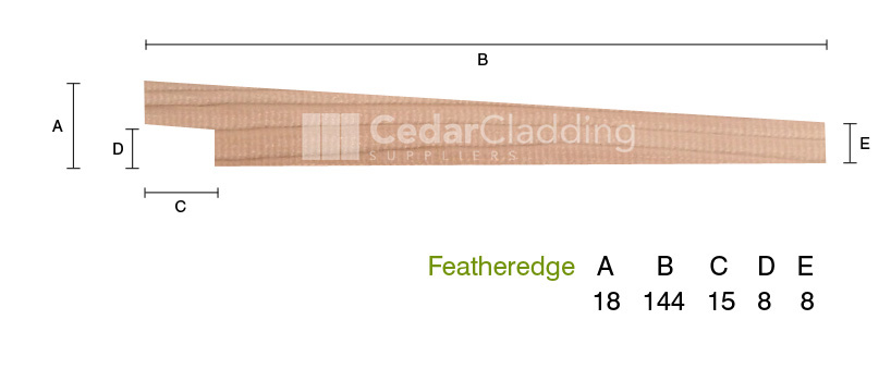 Western Red Cedar Featheredge Lap | Cedar Fencing